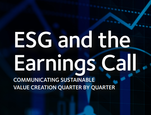 ESG and Earnings Call