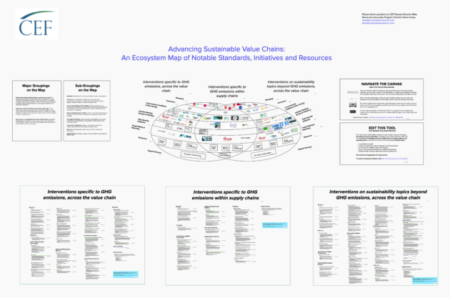CEF Ecosystem Map of Resources Advancing Sustainable Value Chains - CEF